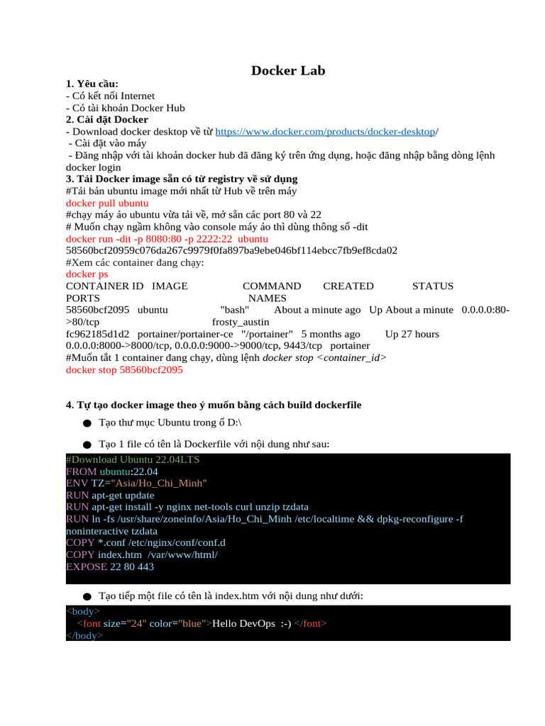 Session7 Docker LAB | PDF