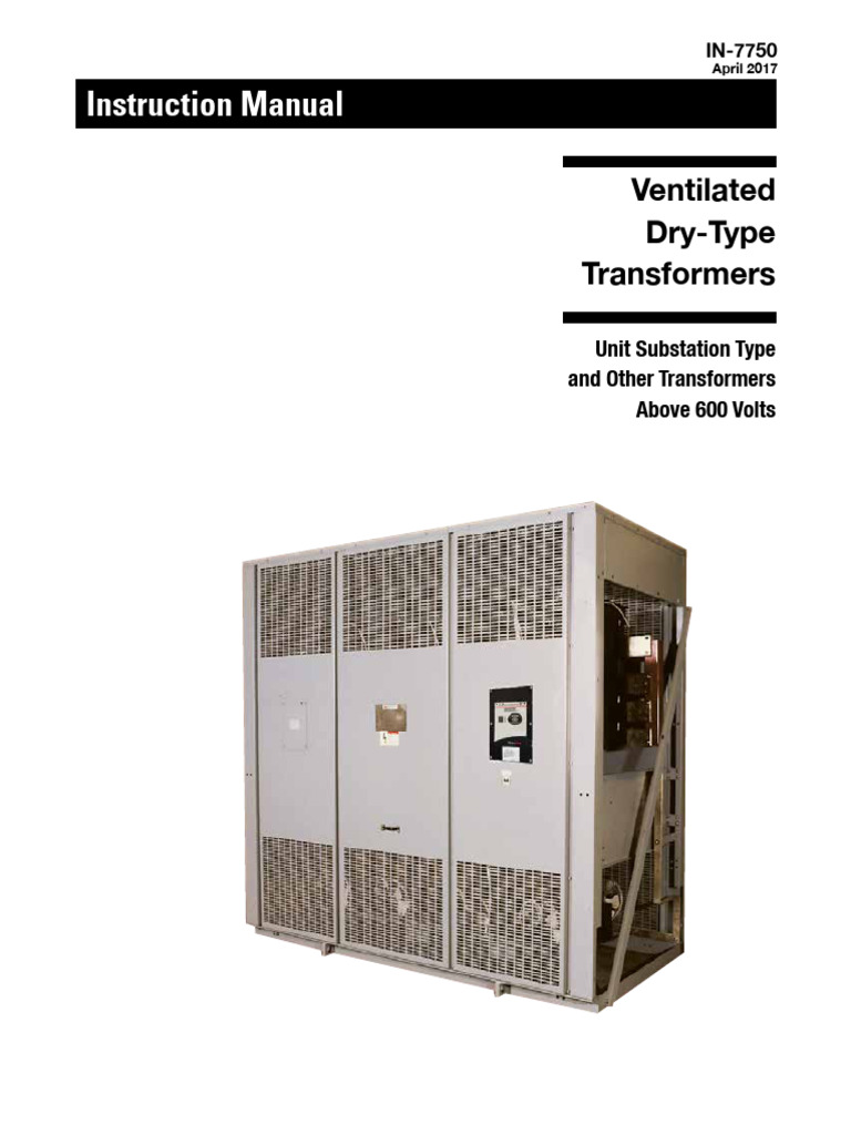 Unit Substation and Others Above 600 Volts - IN7750 | PDF | Transformer ...