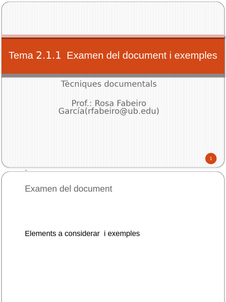 M Tema2 2 1 1 Examen Del Document I Exemples | PDF