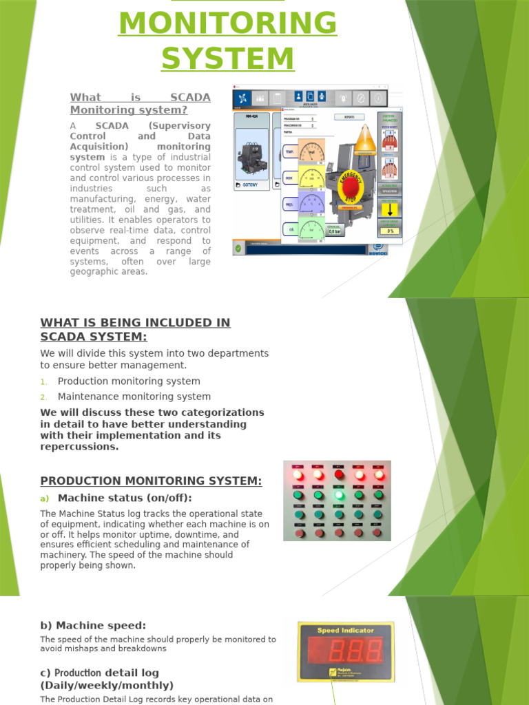 SCADA Monitoring System Overview | PDF
