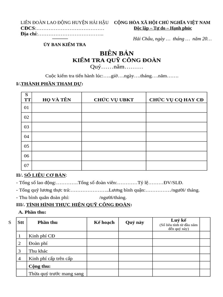 BIEN BAN kiem tra tai chinh | PDF