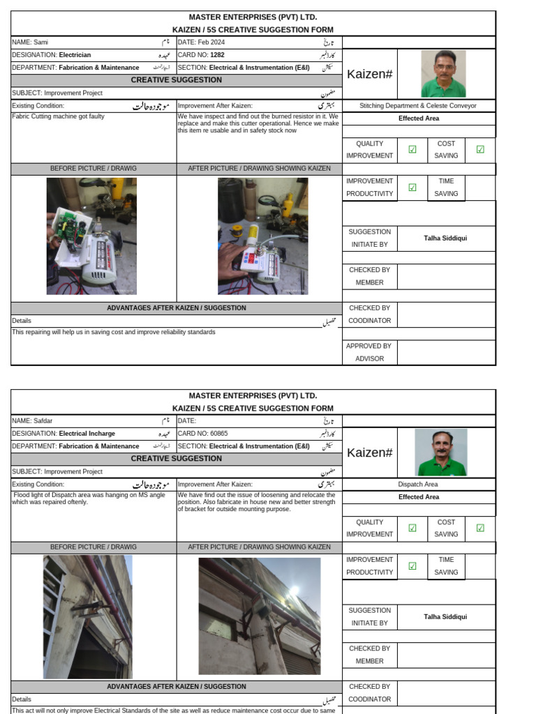 February Talha Kaizen | PDF | Electrical Wiring | Electrician February Talha Kaizen | PDF | Electrical Wiring | Electrician