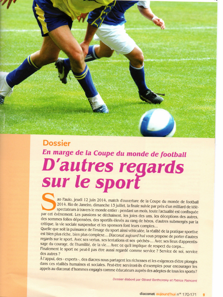D'Autre Regerd Sur LR Sport | PDF