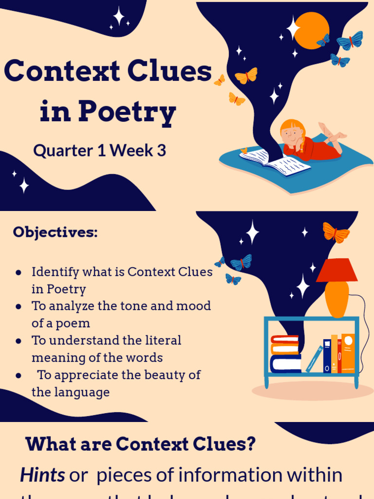 Context Clues in Poetry (For Learners) | PDF