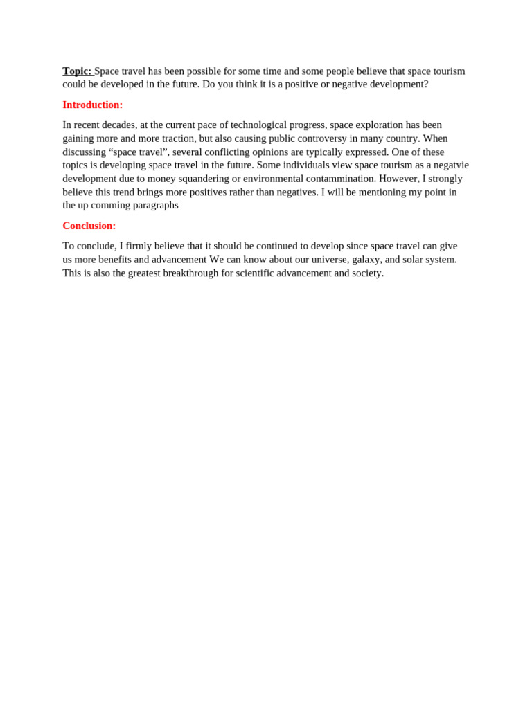 Essay A - Intro & Conclusion | PDF