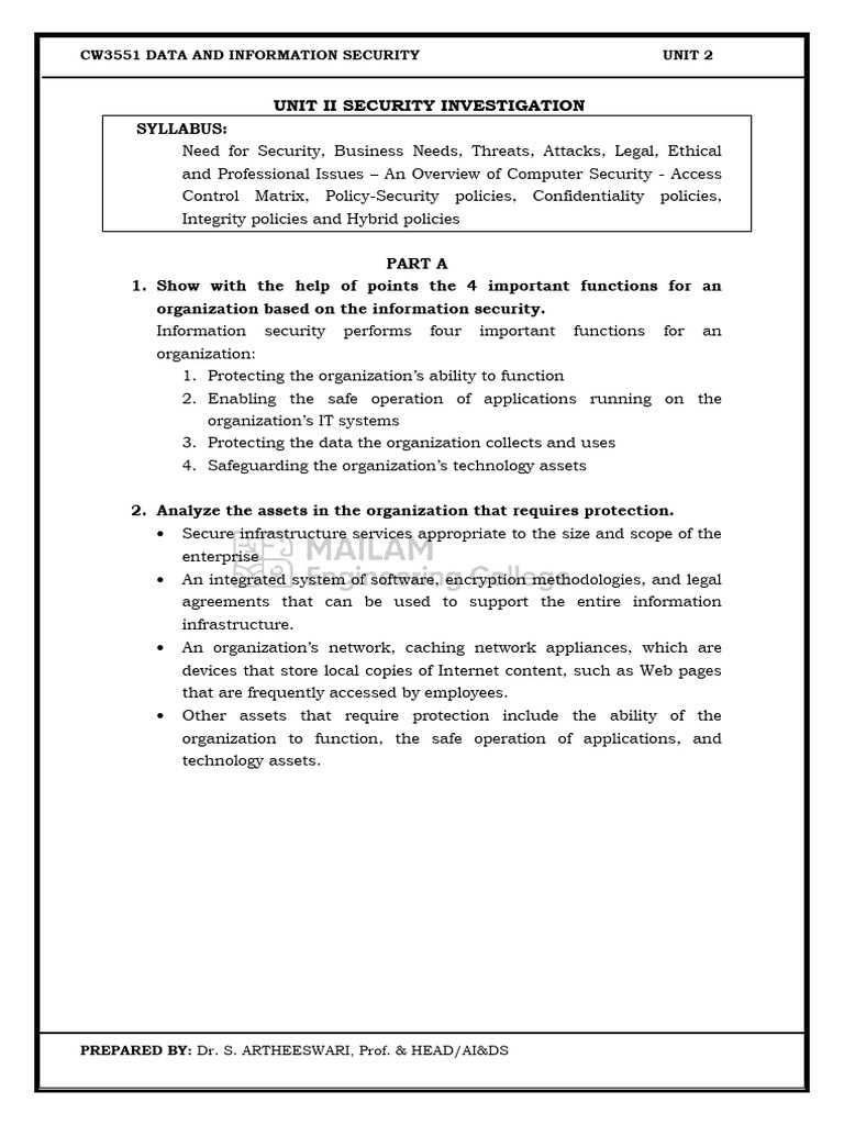 DIS UNIT 2 PDF | PDF | Computer Virus | Malware