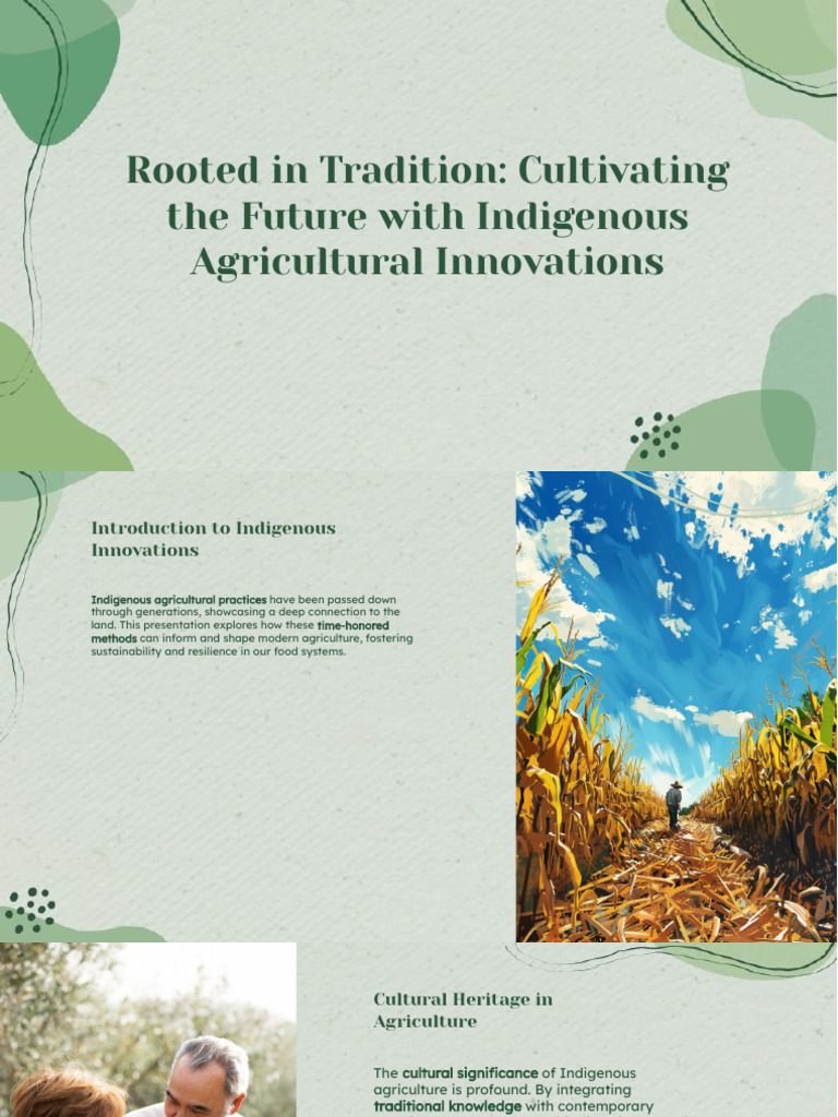 Indigenous Innovations in Sustainable Agriculture | PDF
