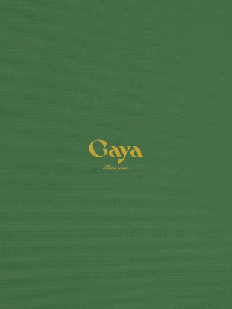 Gaya Brasserie Menu (2024) | PDF | Sauce | Cuisine