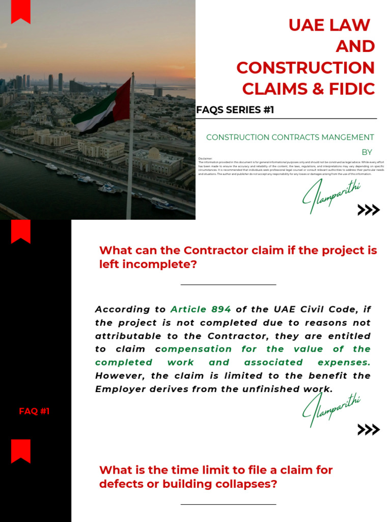 UAE Law and Claims | PDF | Civil Law (Legal System) | Business Law