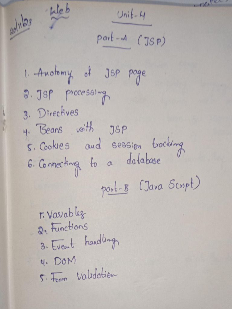 Web Unit 4 Part A | PDF