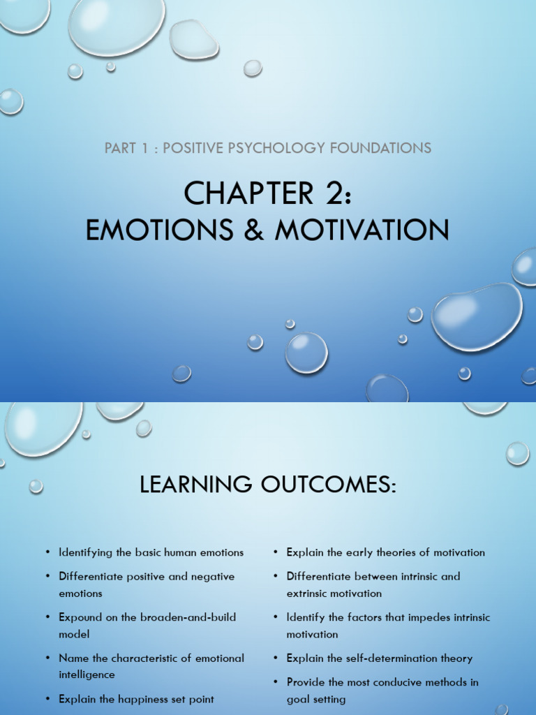 Emotions and Motivation in Psychology | PDF | Emotions | Motivational