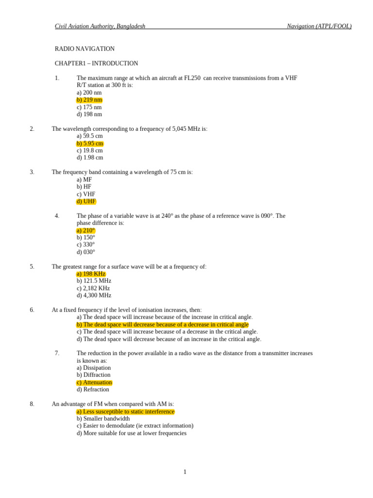 Radio Navigation | PDF | Radar | Transponder (Aeronautics)