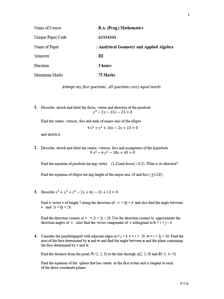 5 | PDF | Ellipse | Geometry