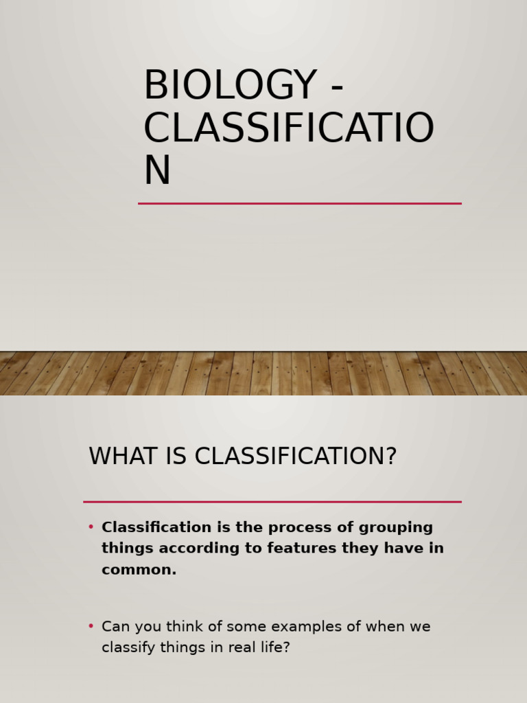 Understanding Biological Classification | PDF | Taxonomy (Biology ...