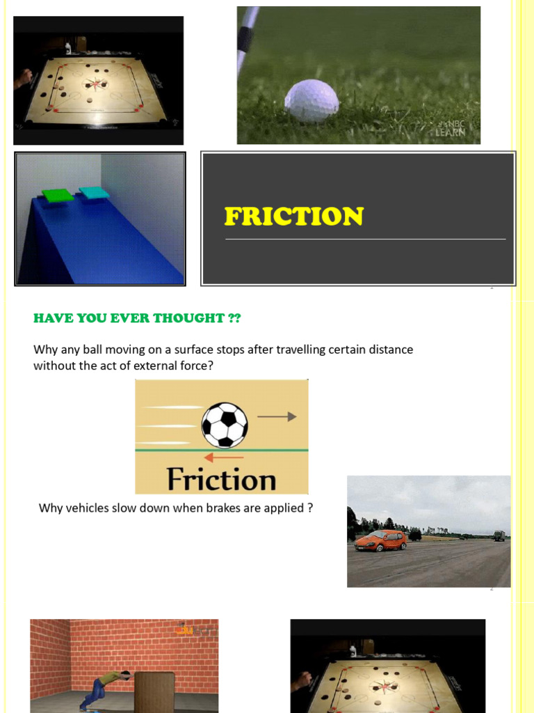 Friction Class 8 (1) | PDF | Friction | Force