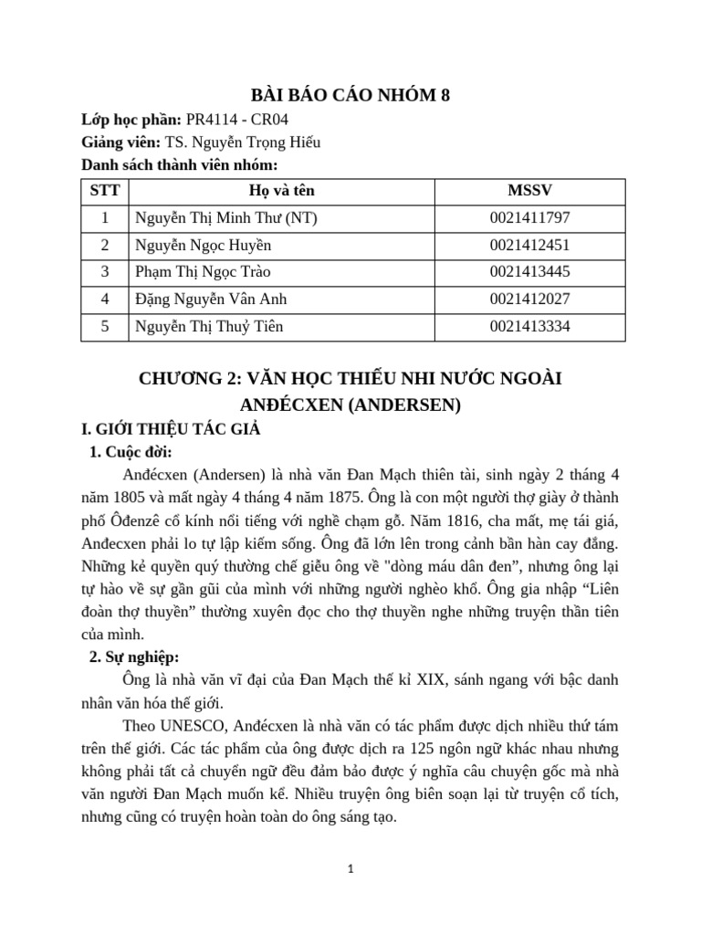 Andecxen-Nhóm 8 | PDF