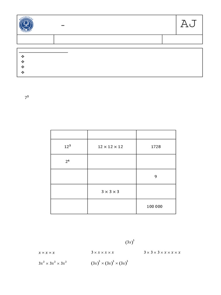 Year 9 Scientific Notation Test | PDF | Mathematics