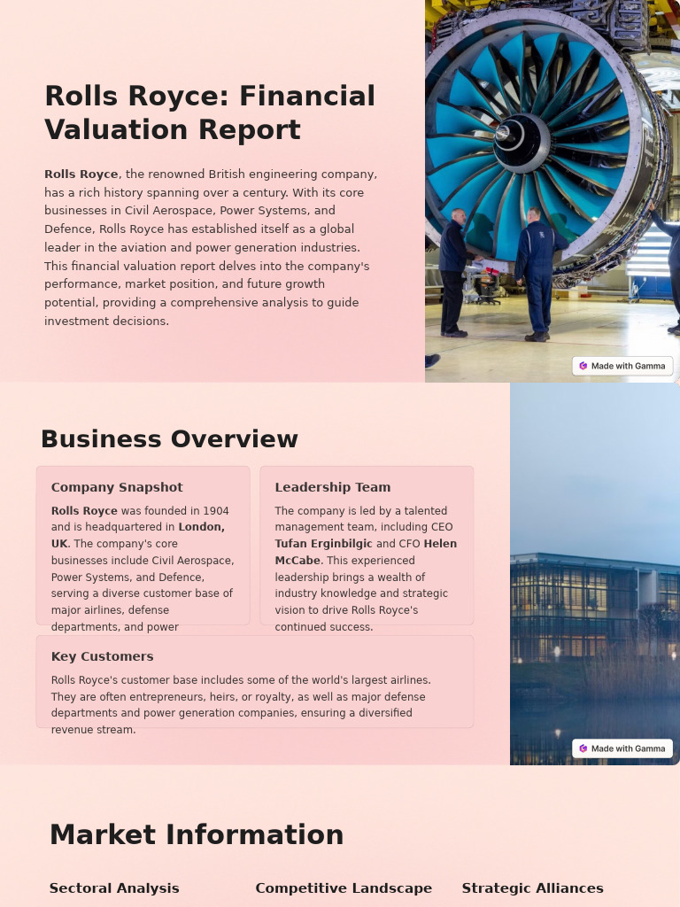 Rolls-Royce-Financial-Valuation-Report (1) | PDF | Investing ...