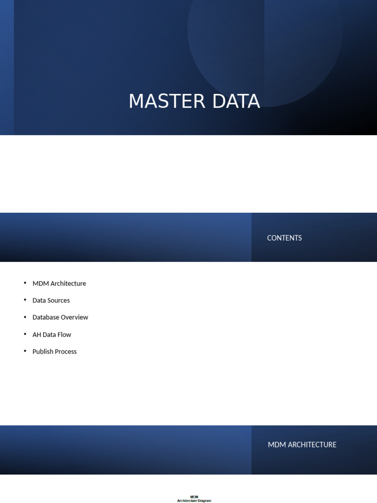 MDM PPT Anu 3 | PDF | Databases | Database Schema