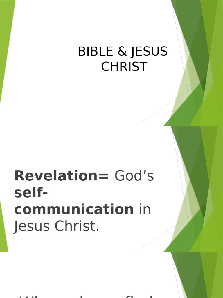 Understanding Divine Revelation in the Bible | PDF | Biblical Inerrancy ...