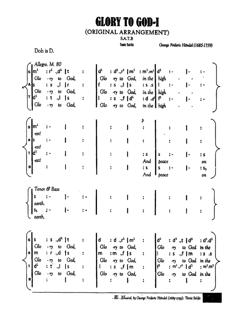 GLORY TO GOD | PDF