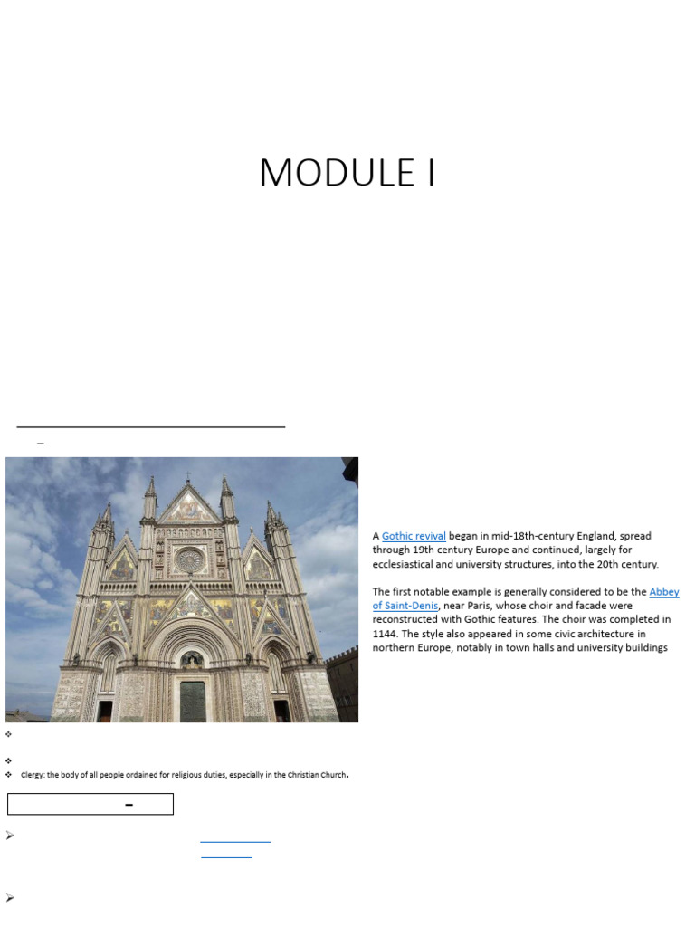 GOTHIC ARCHITECTURE Lecture Note | PDF | Gothic Architecture | Vault (Architecture)