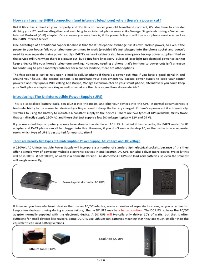 Emergency Power Solutions | PDF | Telephone | Telecommunications