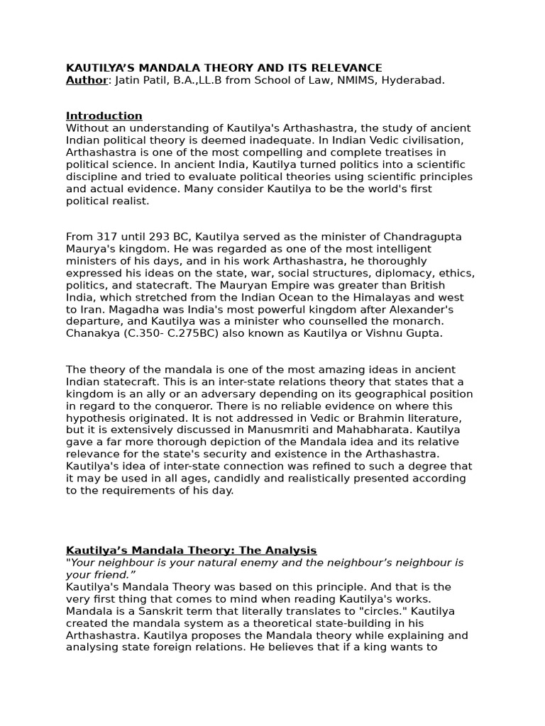 Mandala Theory | PDF