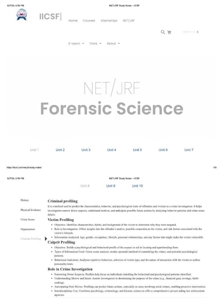 Crime Profiling | PDF