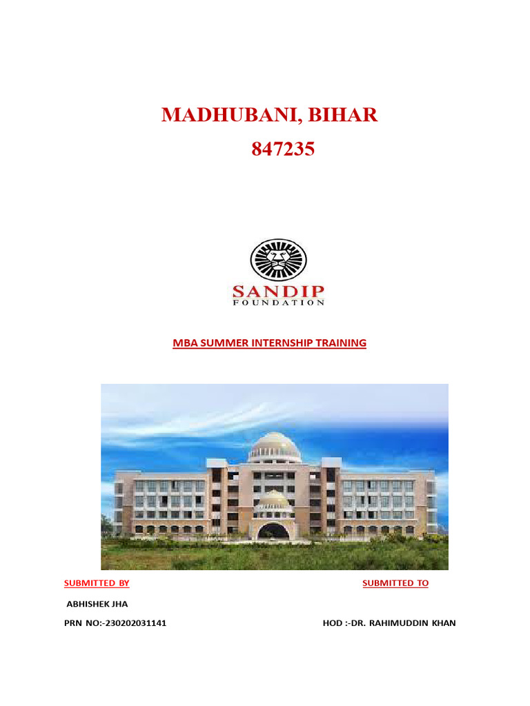 Sandip University Abhishek Jha (1) - Removed - Pagenumber | PDF ...