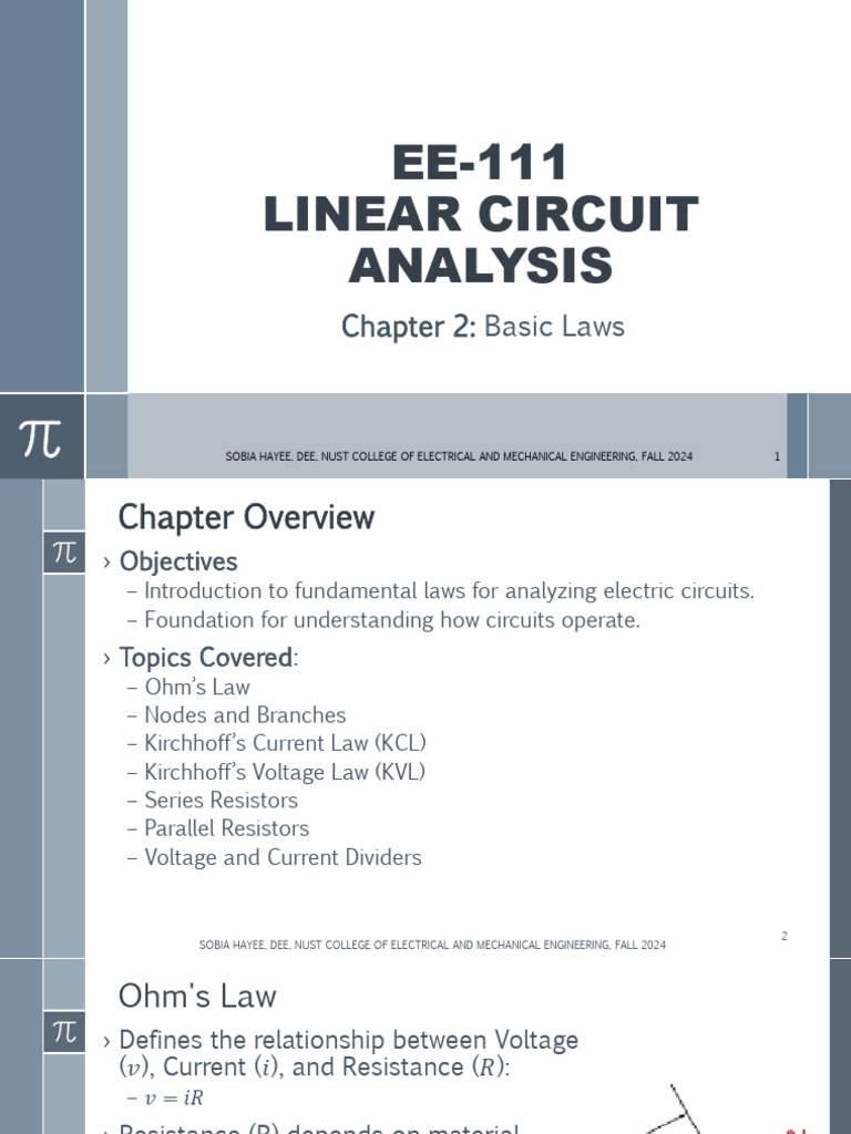 LECTURE 2 | PDF | Electrical Resistance And Conductance | Electrical Network