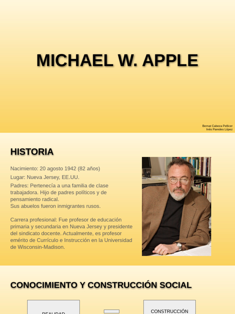 Michael W. Apple: Educación y Poder | PDF | Plan de estudios ...