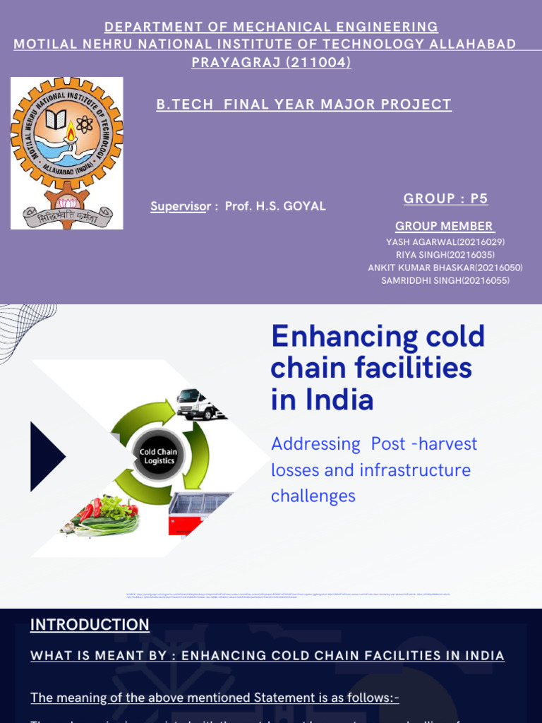 Enhancing Cold Chain Facilities in India | PDF | Refrigeration ...