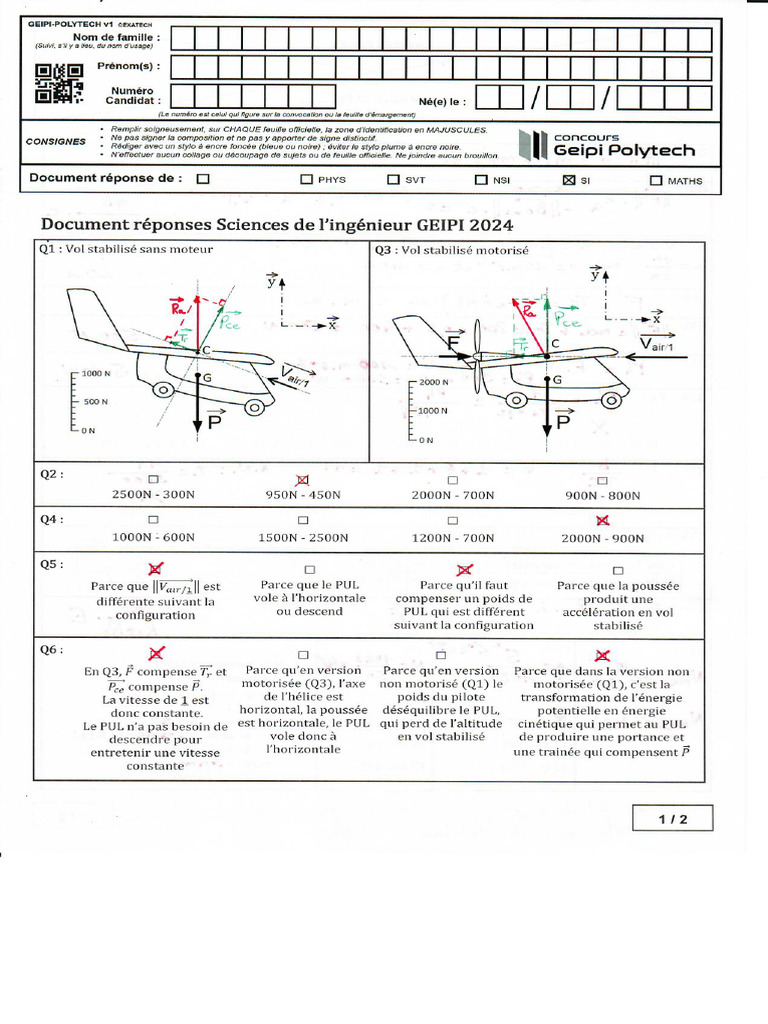 Corrige SI 2024 Polytechnique | PDF