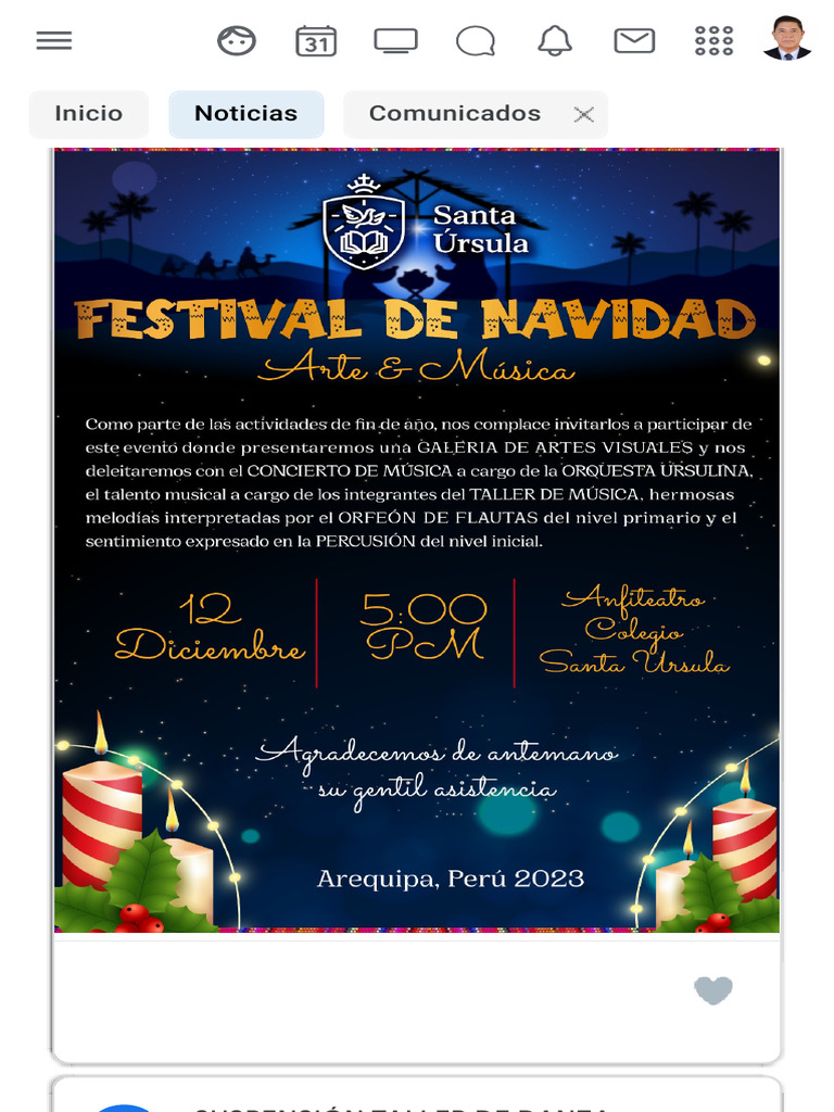 Festival de Navidad en Santa Úrsula | PDF