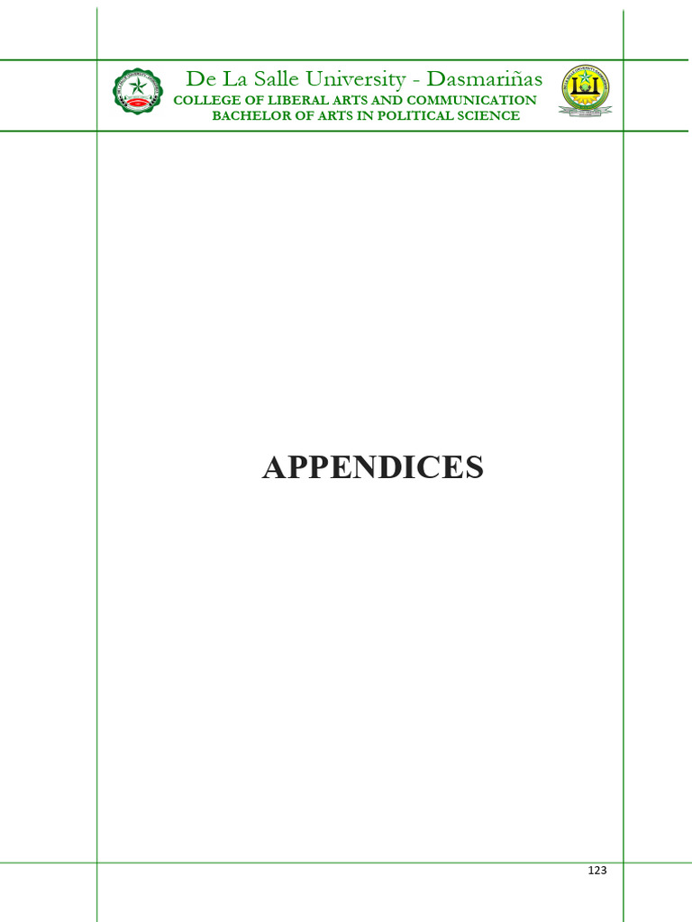 APPENDICES | PDF