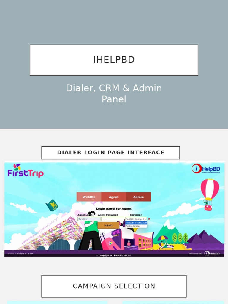 Ihelpbd Dialer, CRM, ADMIN | PDF