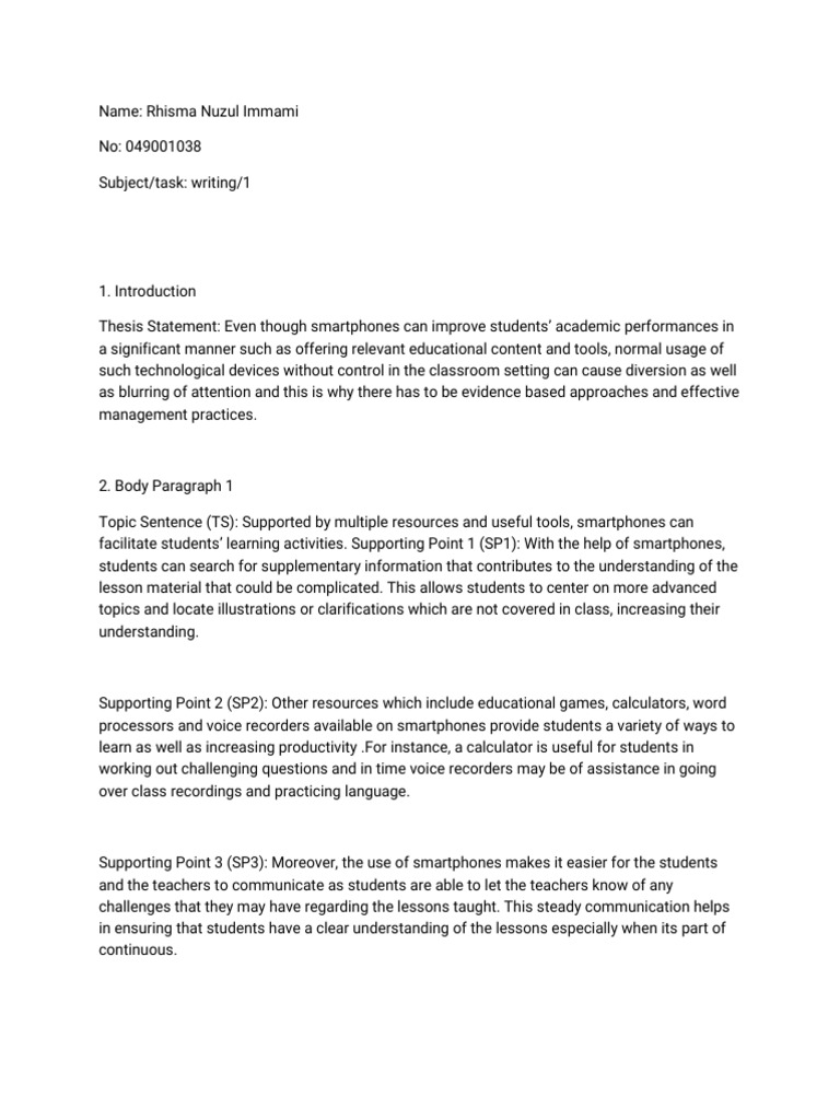 Rhisma N Writing Task 1 Universitas Terbuka | PDF | Teachers | Learning