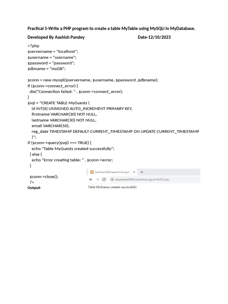 Practical 5 Aashish | PDF