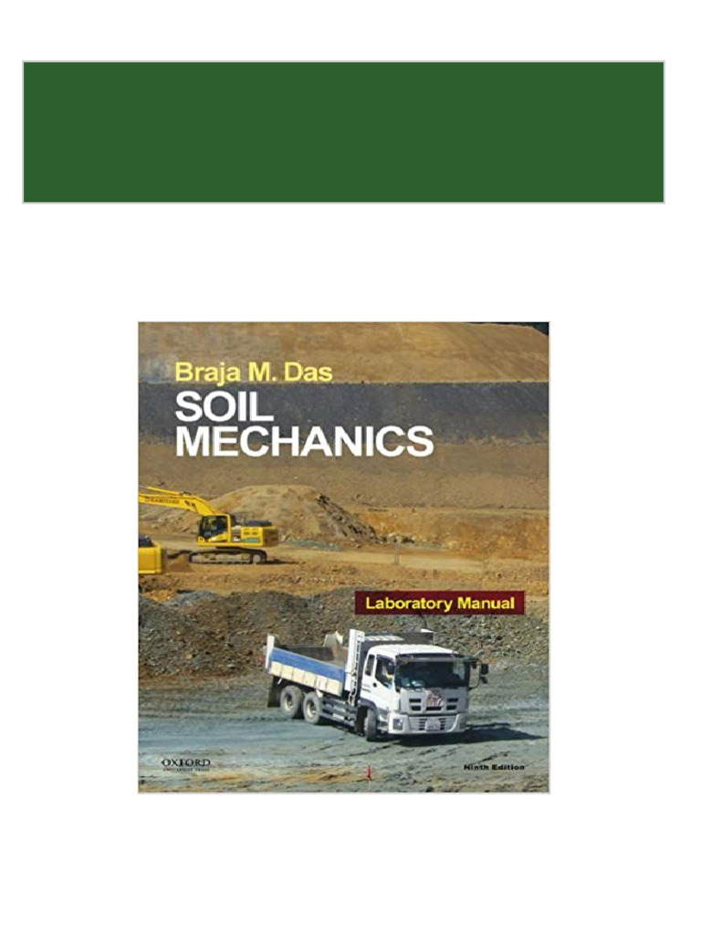 (Ebook PDF) Soil Mechanics Laboratory Manual 9th Edition All Chapters ...