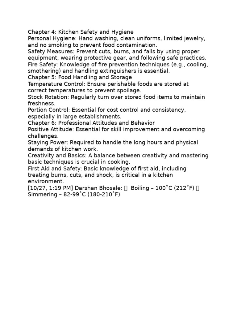 Kitchen Safety And Food Handling Guide Pdf