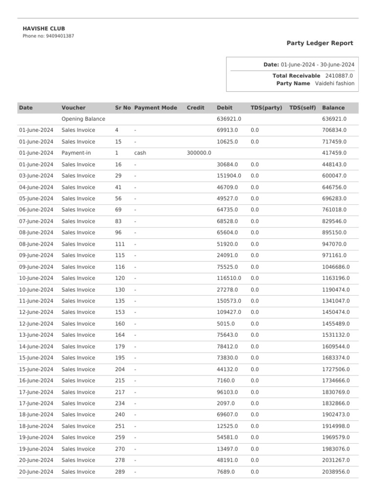 havishe_club_party_ledgers (1) | PDF | Money | Banking Technology