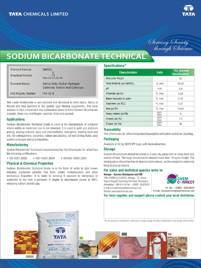 Sodium Bicarb Tech Brochure | PDF