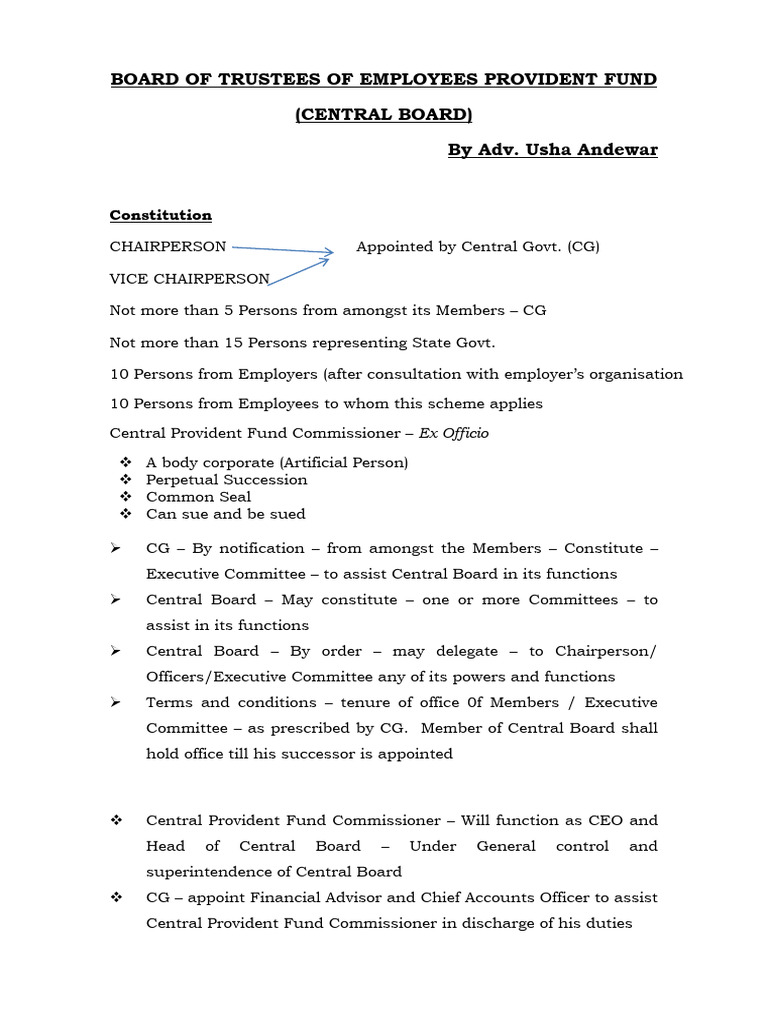 Labout Law - Provident Fund | PDF | Pension | Bankruptcy