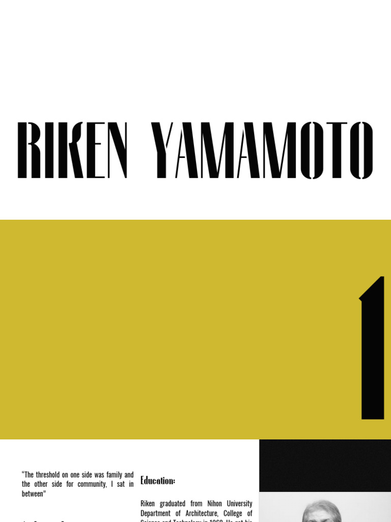 Riken Yamamoto 2 | PDF