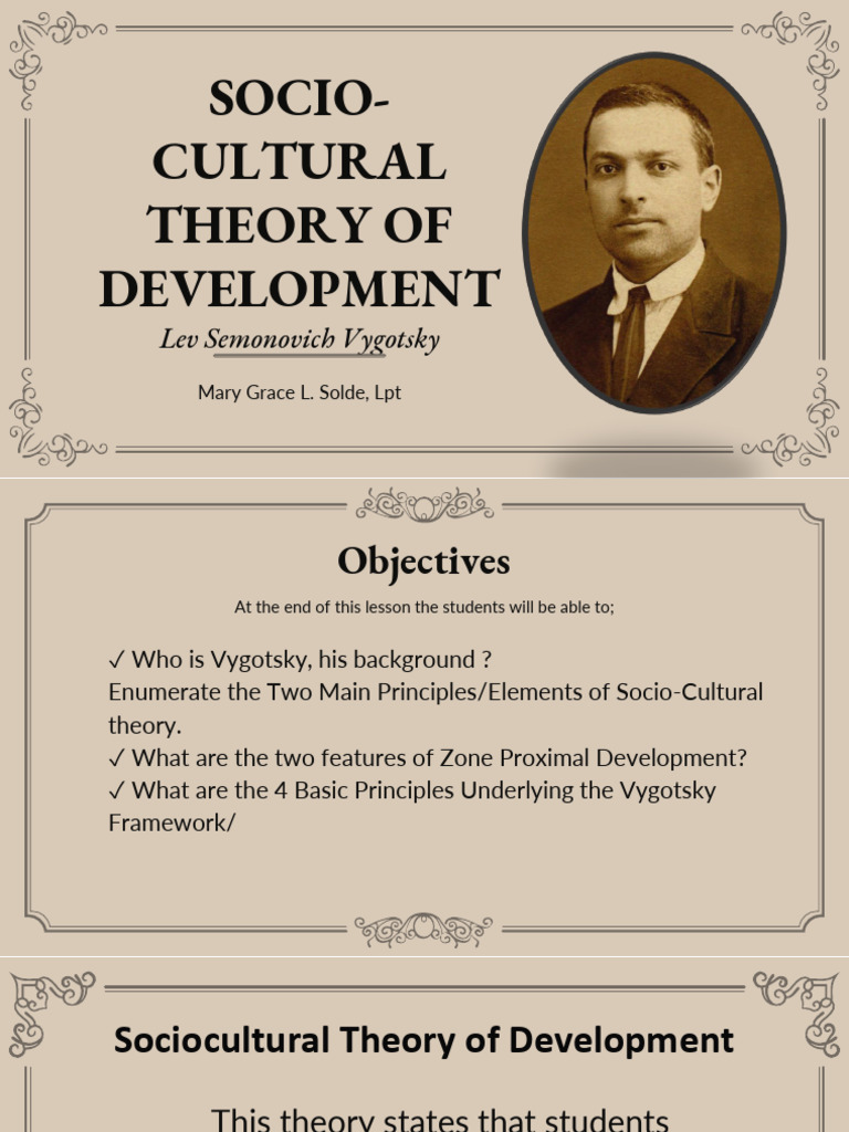 Socio-Cultural Theory of Development | PDF | Cognitive Development ...