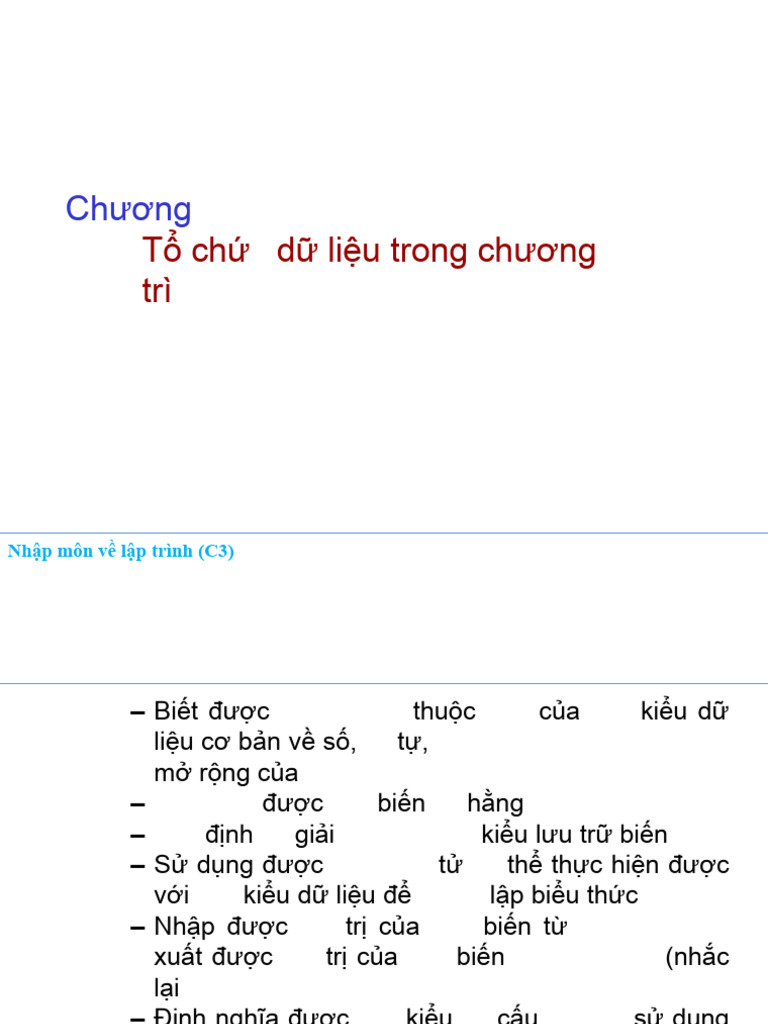 Nhap-Mon-Lap-Trinh - Tran-Giang-Son - Slide - NMVLT - C3-To - Chu - C ...