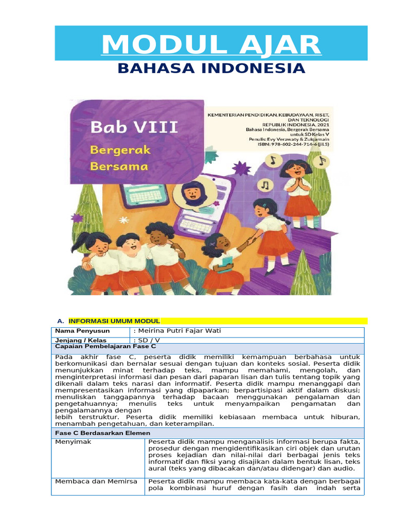 Modul Ajar Meirina Putri Fajar Wati | PDF