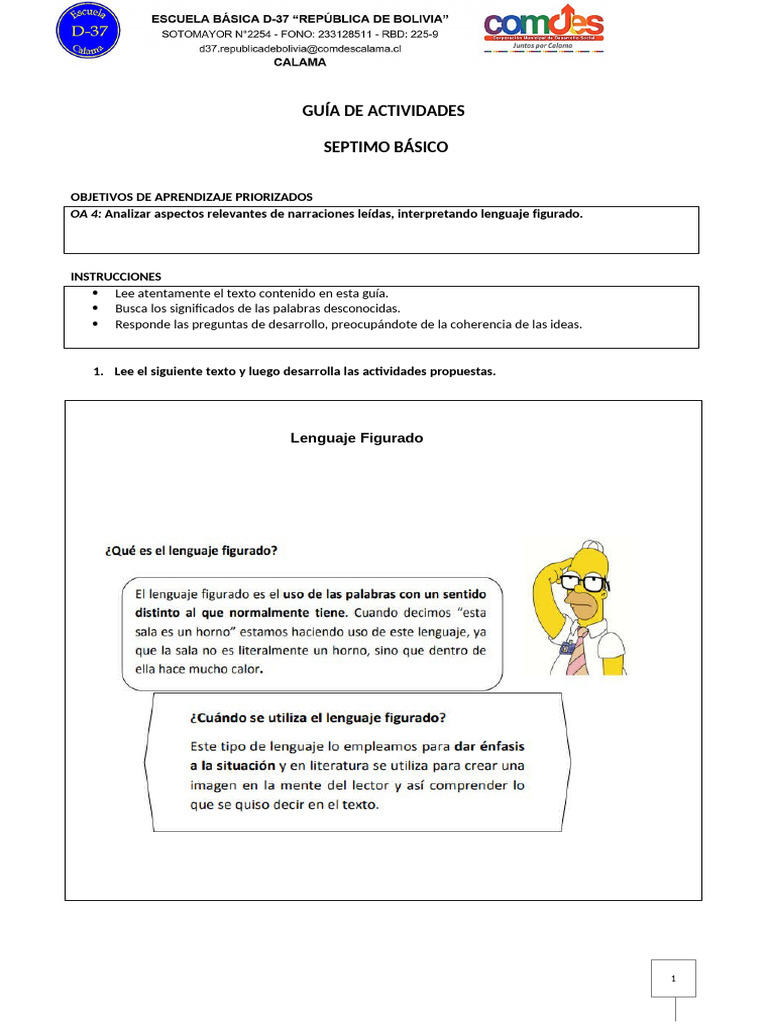 Lenguaje Figurado | PDF