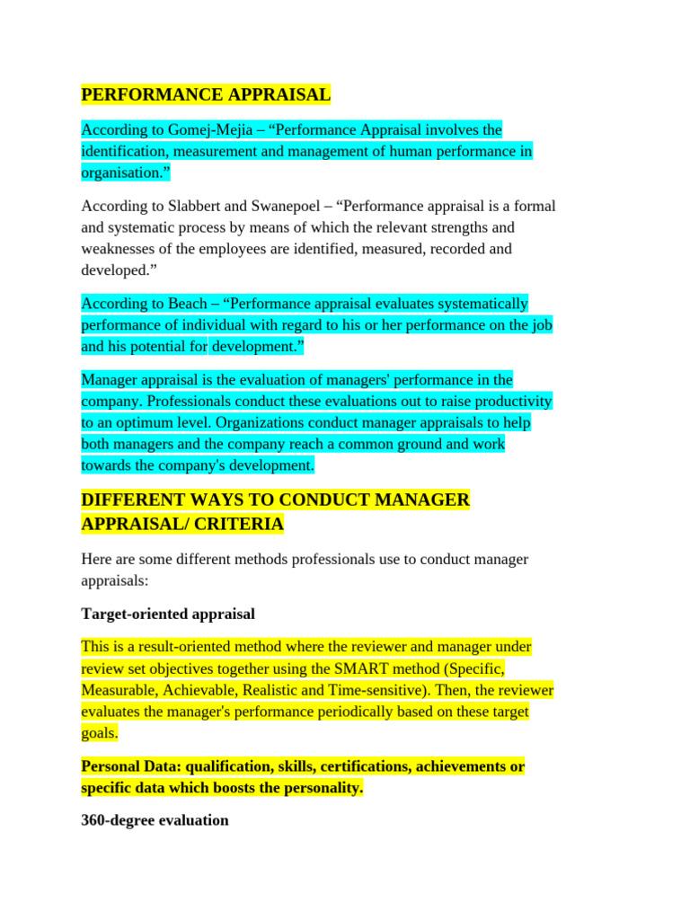 MODULE-4%20HRM | PDF | Performance Appraisal | Social Psychology